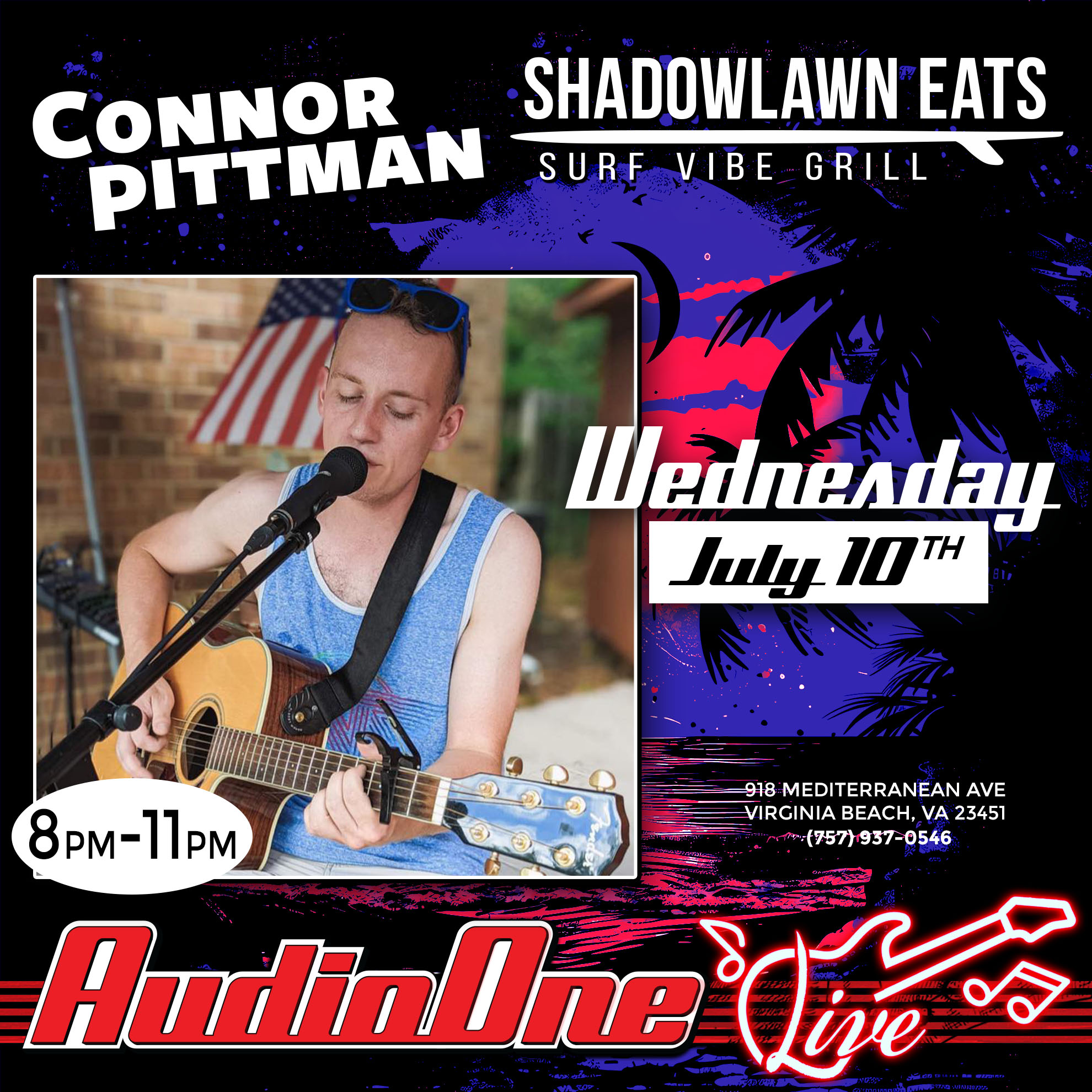 Connor Pittman at Shadowlawn Eats - Audio One