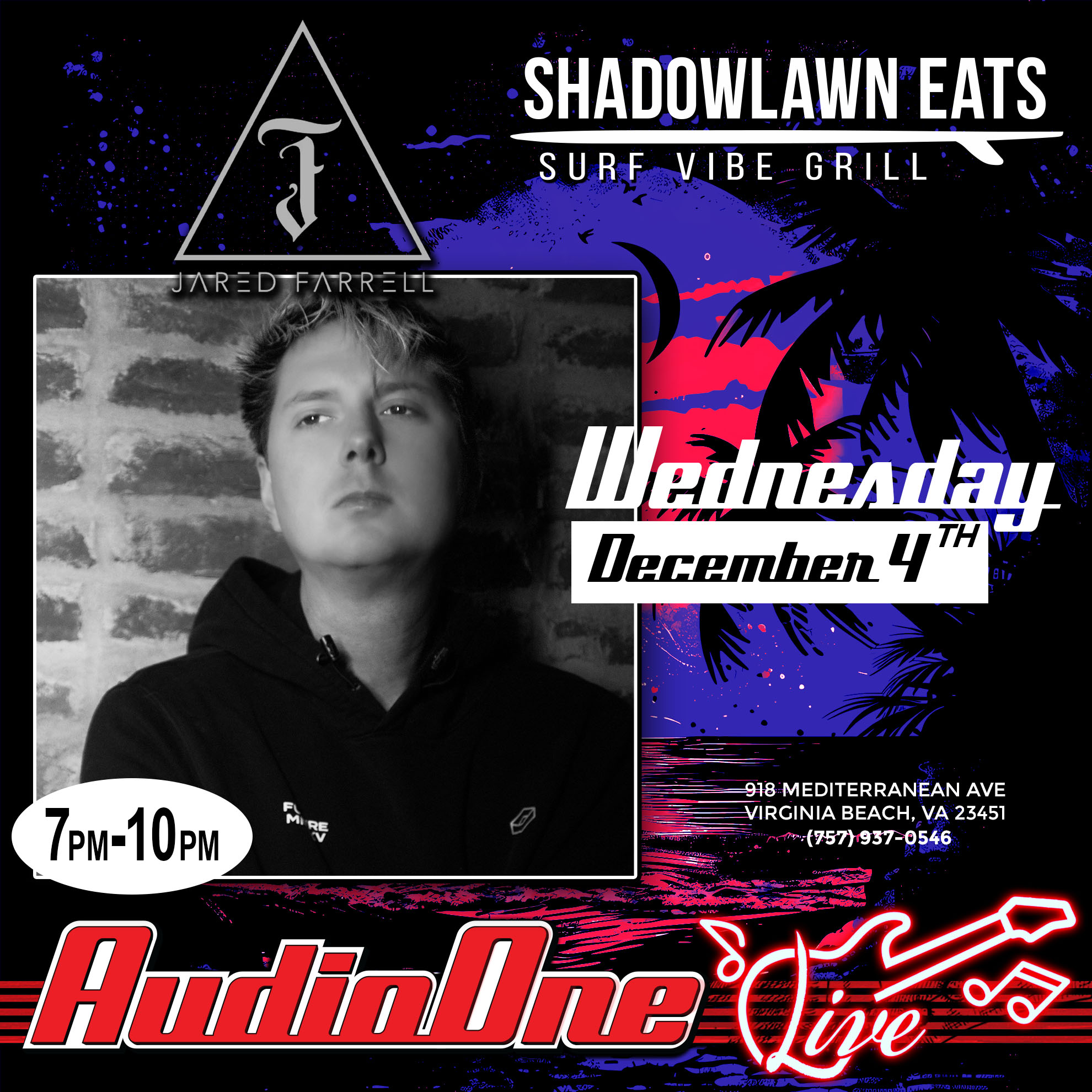 Jared Farrell at Shadowlawn Eats - Audio One